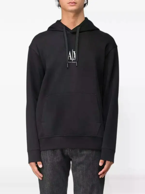 Emporio Armani Logo Print Hoodie