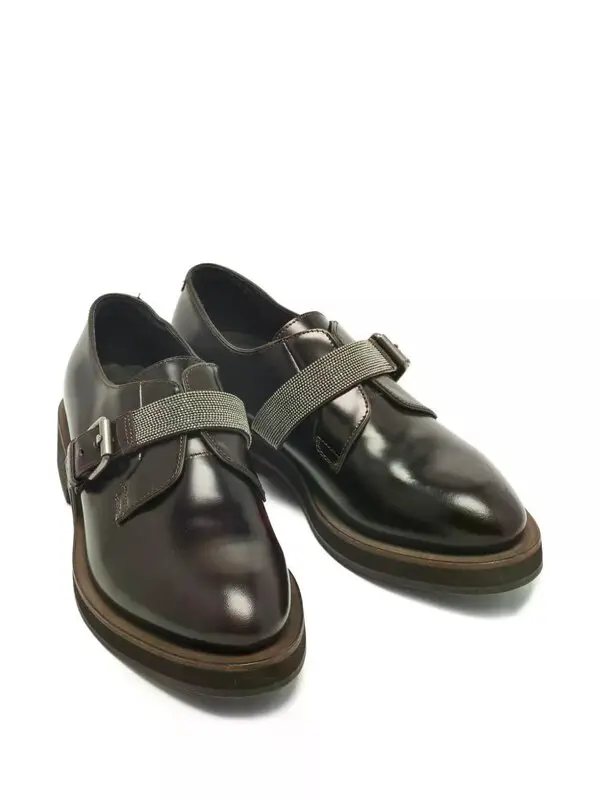 Brunello Cucinelli Monili Buckle-strap Derby Shoes