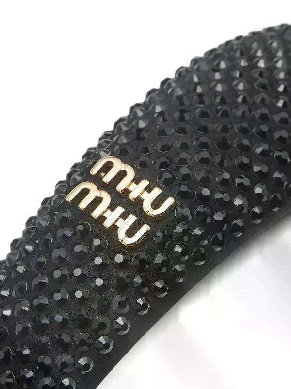 Miu Miu Crystal-embellished Padded Headband