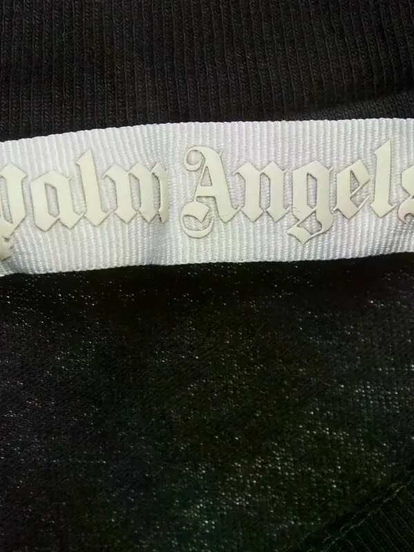 Palm Angels Teddy Print Mock Neck T-shirt