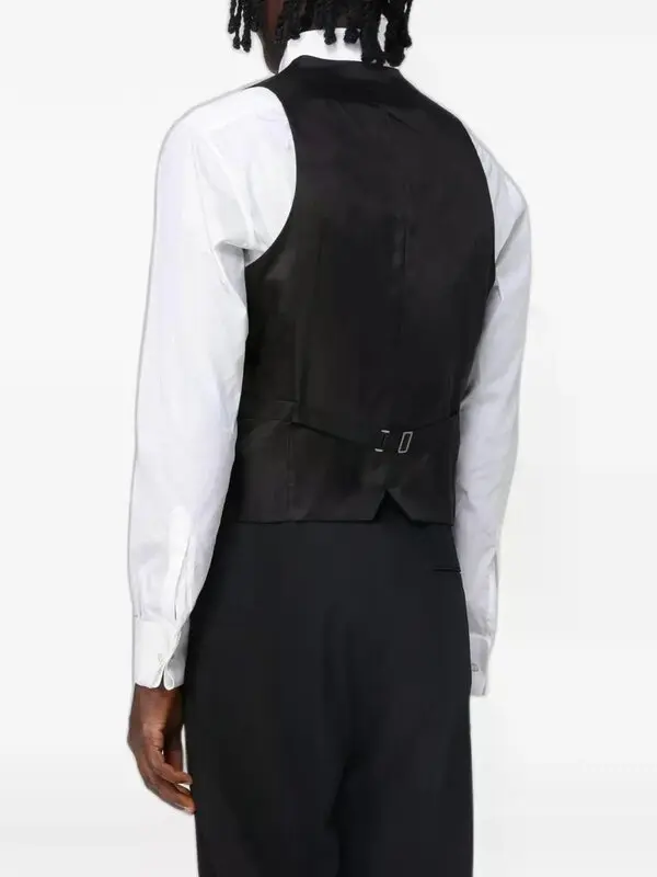 Emporio Armani Satin V-neck Waistcoat