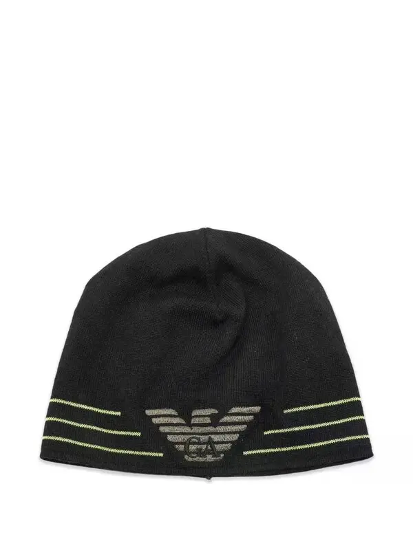 Giorgio Armani Logo-embroidered Beanie Hat