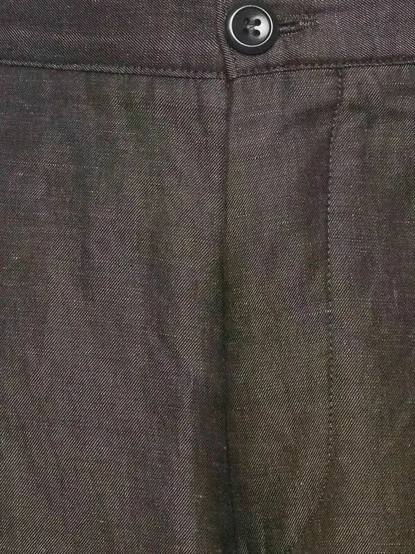 ARMANI Cotton Wide-leg Trousers