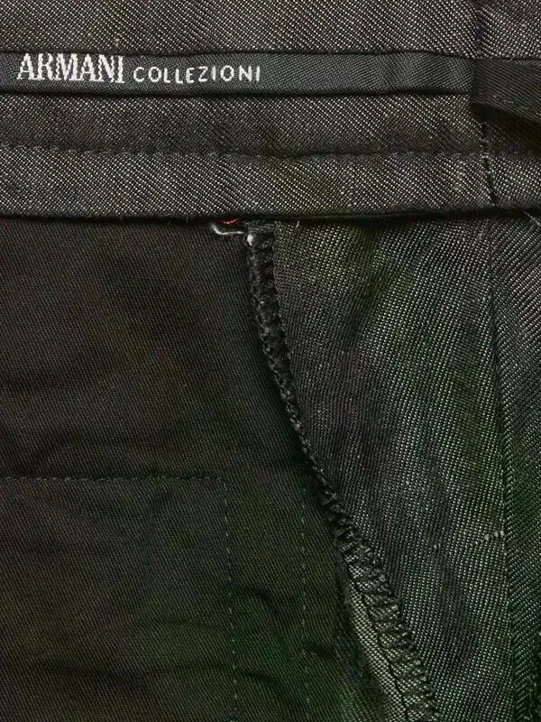 ARMANI Cotton Wide-leg Trousers