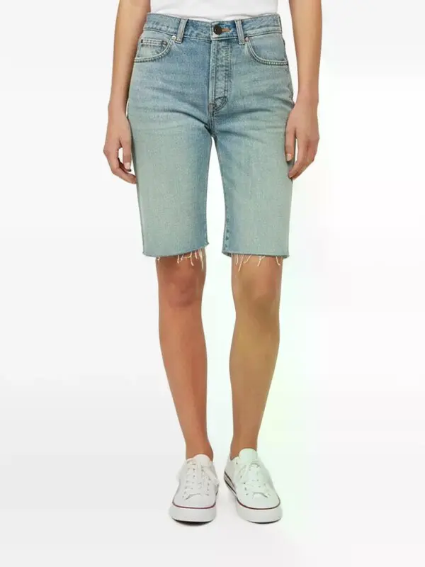 Saint Laurent Raw-edge Denim Shorts