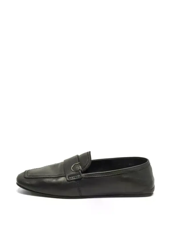 FERRAGAMO Gancini Loafers - Black