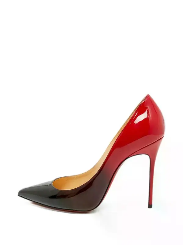CHRISTIAN LOUBOUTIN Kate Ombré Patent-leather Heeled Pumps - Red