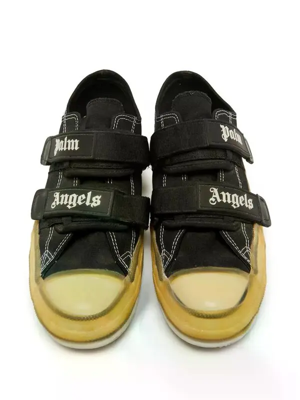 Palm Angels Touch-strap Low-top Sneakers - Black
