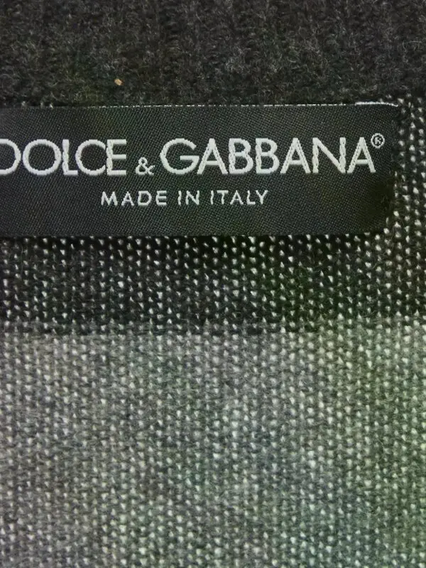 Dolce & Gabbana Plaid Rib-knit Sweater