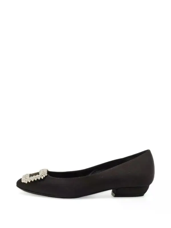 ROGER VIVIER Belle Vivier Crystal-embellished Ballet Flats - Black