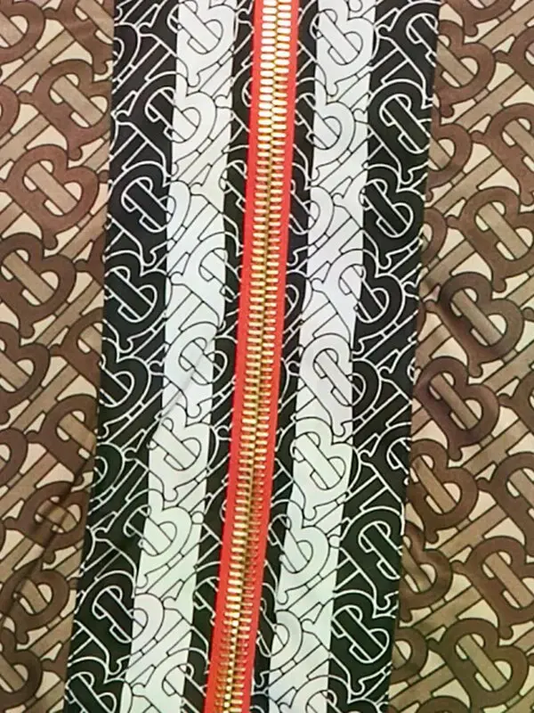 Burberry Monogram Print Bomber Jacket