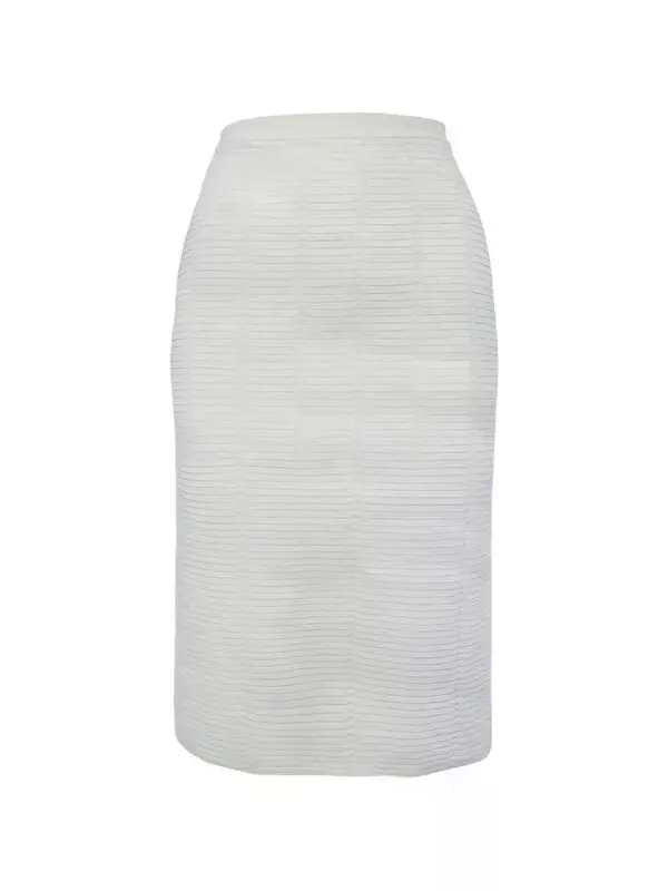 Giorgio Armani Rib-knit Pencil Mini Skirt