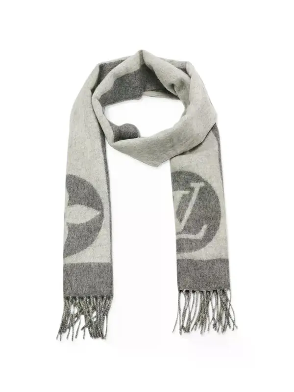 LOUIS VUITTON Monogram Fringed Scarf