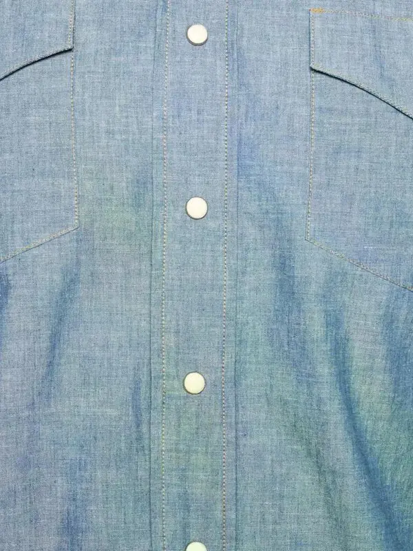 Saint Laurent Button-down Long-sleeve Cotton Shirt