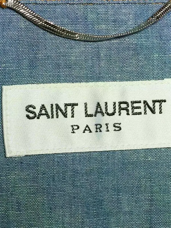 Saint Laurent Button-down Long-sleeve Cotton Shirt