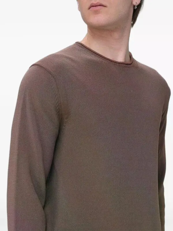 Our Legacy Raw-edge Fine-knit Sweater - Brown