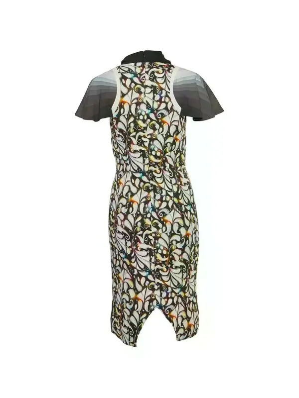 PETER PILOTTO Abstract Print Mock Neck Dress