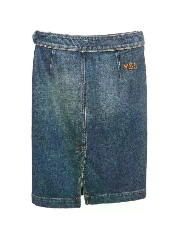 Saint Laurent Denim Mini Skirt
