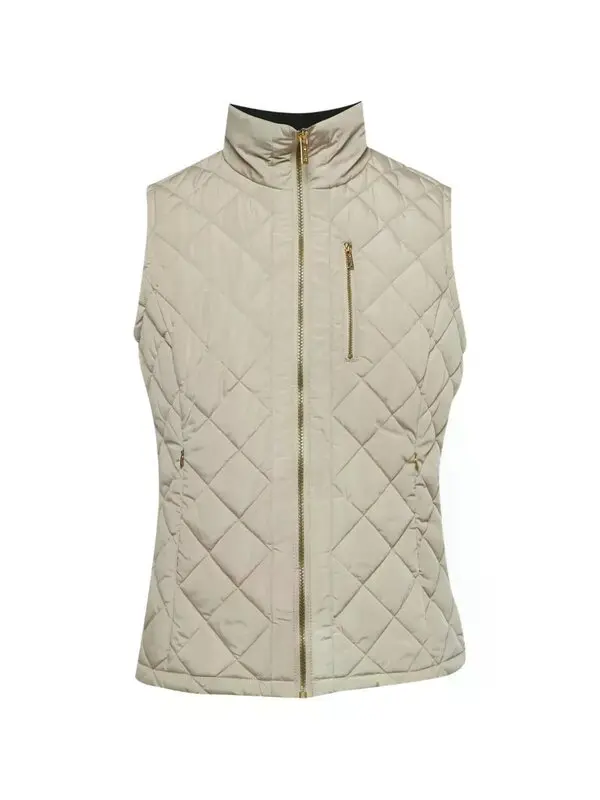 Calvin Klein Quilted Zip-up Gilet - Neutrals