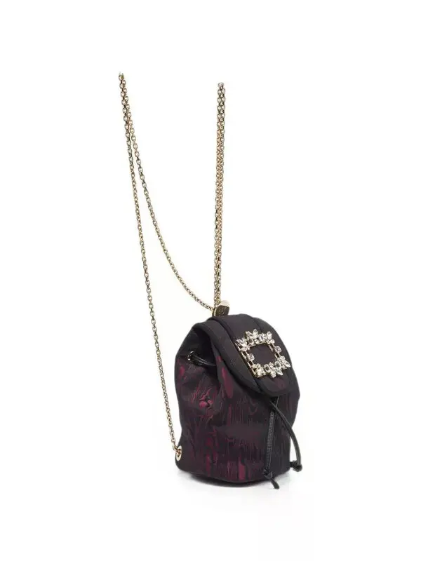ROGER VIVIER Crystal-embellished Mini Backpack