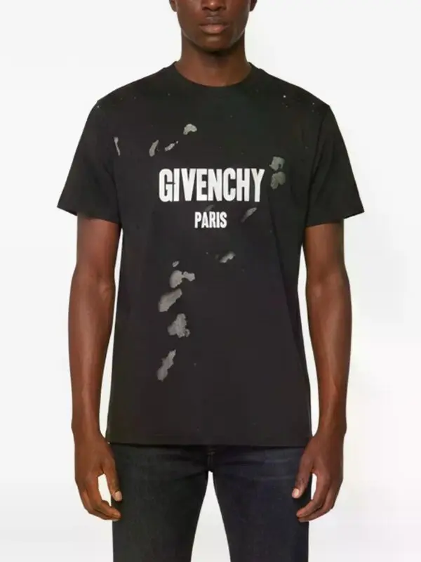 Givenchy Distressed Logo-print T-shirt