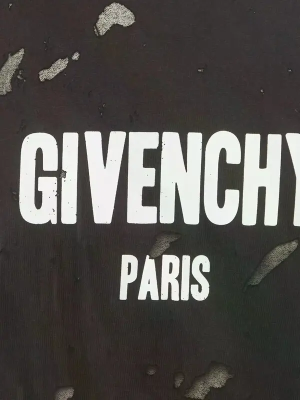 Givenchy Distressed Logo-print T-shirt