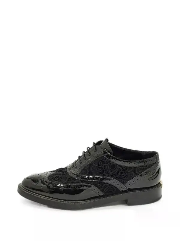 Burberry Lace-panel Brogues - Black