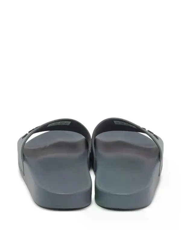 Balenciaga Embossed Logo Open-toe Slides