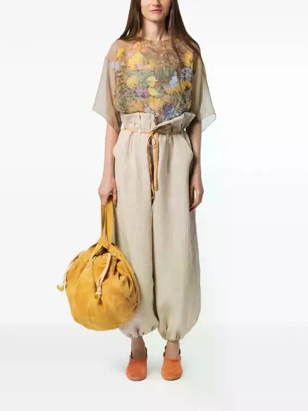ANNTIAN Chiffon Printed Top