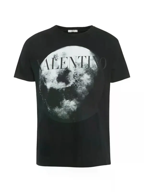 Valentino Garavani Moon-dust Print T-shirt - Black