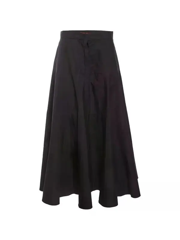 Max Mara Flared Midi Skirt - Black