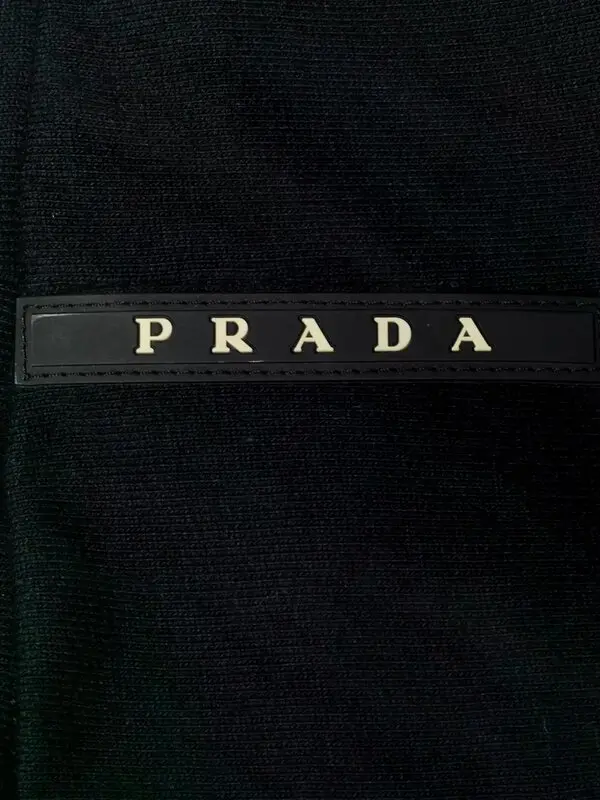 Prada Logo Patch Hoodie