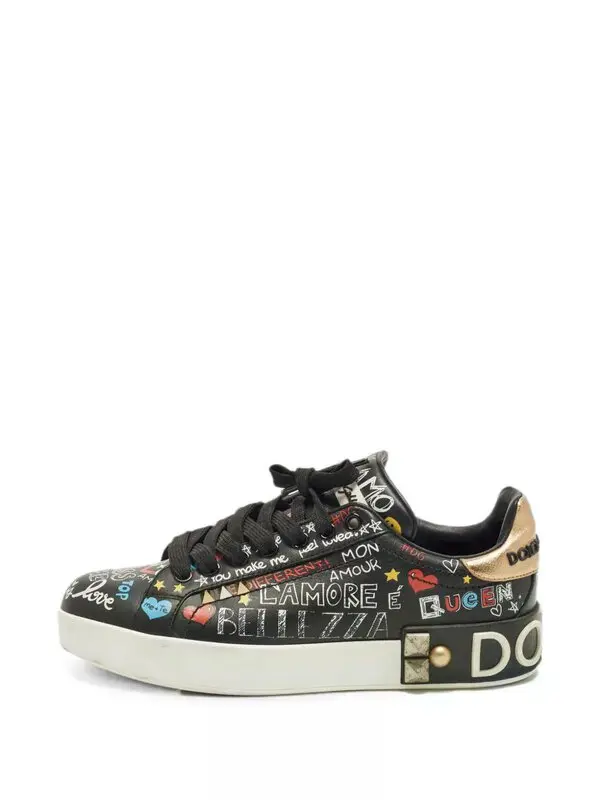 Dolce & Gabbana Portofino Sneakers - Black