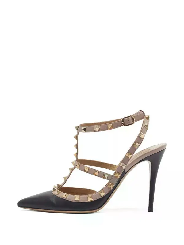 Valentino Garavani Rockstud Caged Pumps - Neutrals