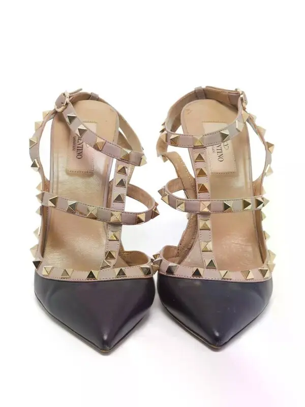 Valentino Garavani Rockstud Caged Pumps - Neutrals