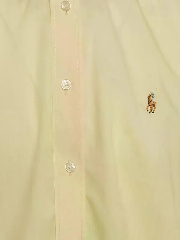 Polo Ralph Lauren Embroidered Pony Long-sleeve Shirt - Yellow