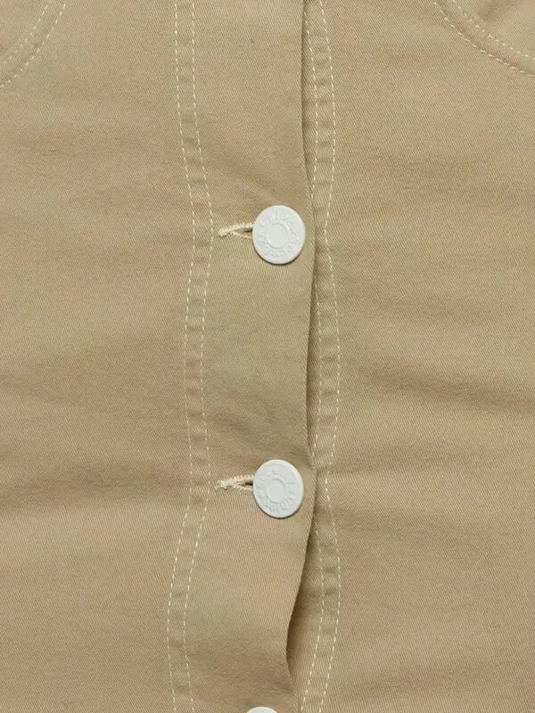 See By Chloé Beige Cotton Pencil Mini Skirt