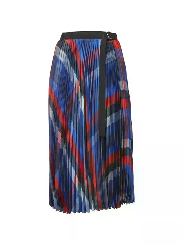 Sacai Plaid Maxi Skirt