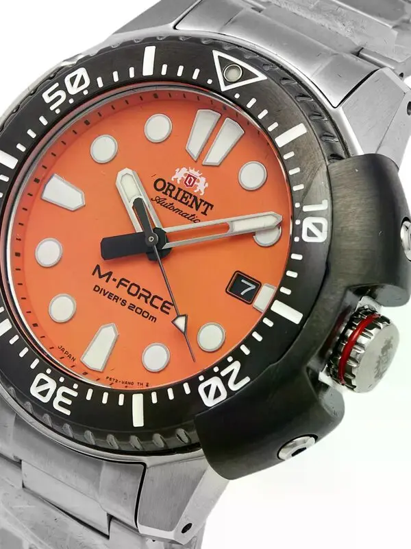 ORIENT M-force Case Shield 45mm Watch - Orange