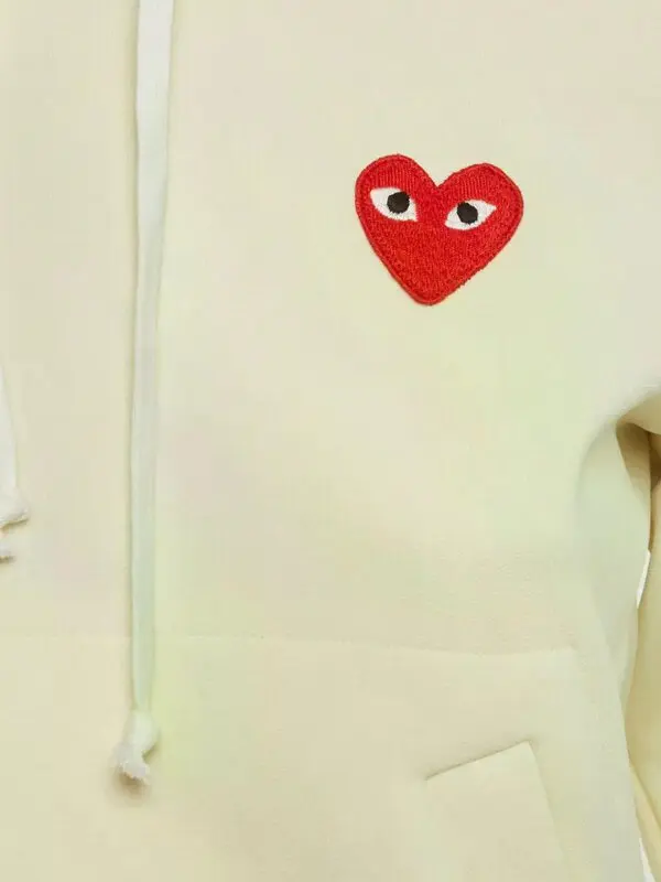 Comme Des Garçons Heart Logo Hoodie