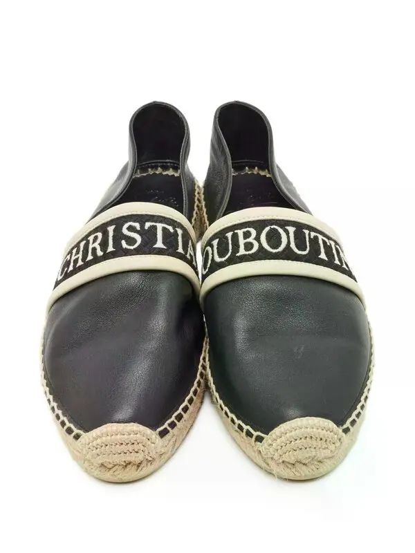 CHRISTIAN LOUBOUTIN Nanoletta Logo-strap Flat Espadrille