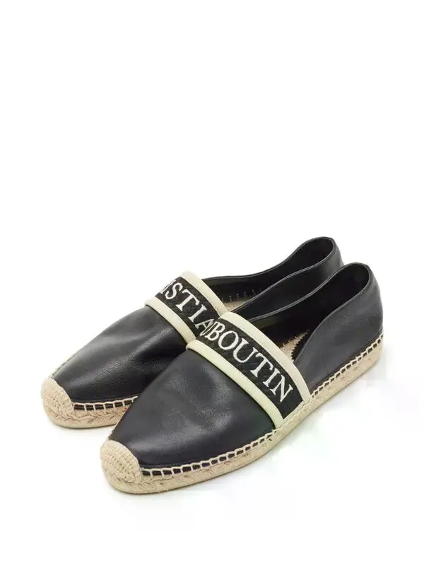 CHRISTIAN LOUBOUTIN Nanoletta Logo-strap Flat Espadrille