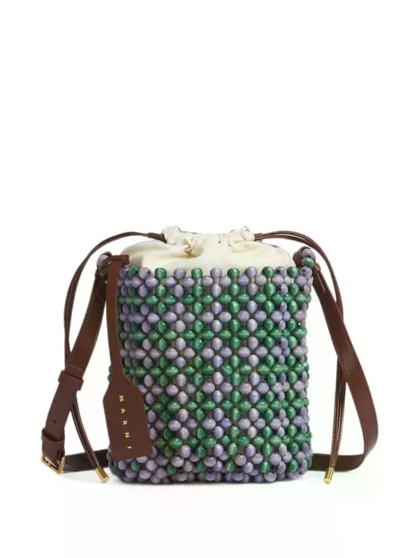 Marni Beaded Bag - Green