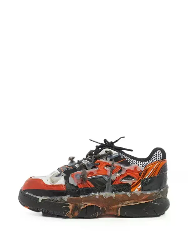 MAISON MARGIELA Fusion Leather Sneakers - Orange