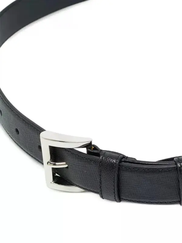 Prada Saffiano Leather Buckle Belt