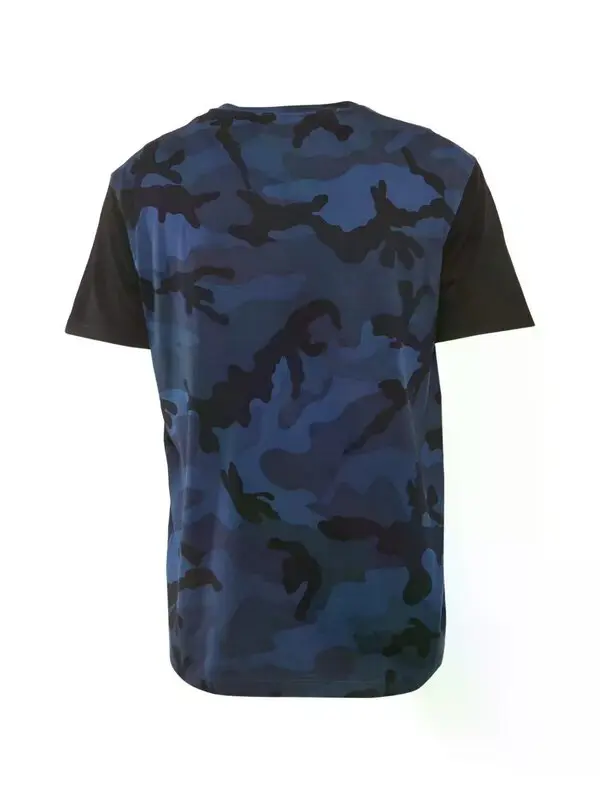 Valentino Garavani Camouflage-print Panther-patch T-shirt