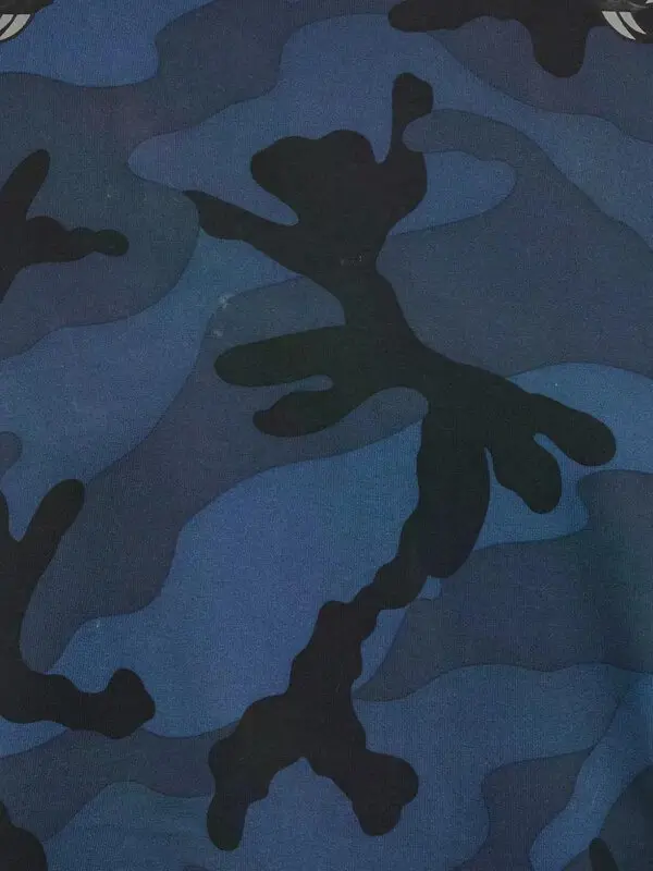Valentino Garavani Camouflage-print Panther-patch T-shirt