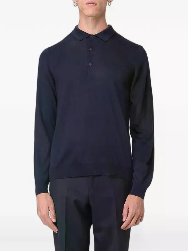 K-WAY Long-sleeve Polo Shirt - Blue