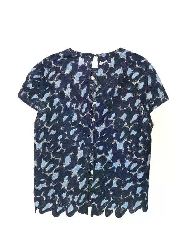 Sandro Lace Cropped T-shirt