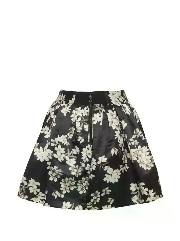 Alice + Olivia Floral Print Mini Skirt